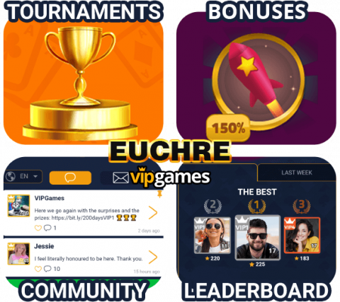 Euchre Online for Free - VIP Games
