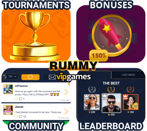 Rummy Online for Free - VIP Games